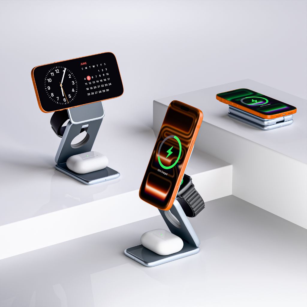 3 in 1 Wireless Chargers for Apple and Samsung Devices | Evolved Chargers®